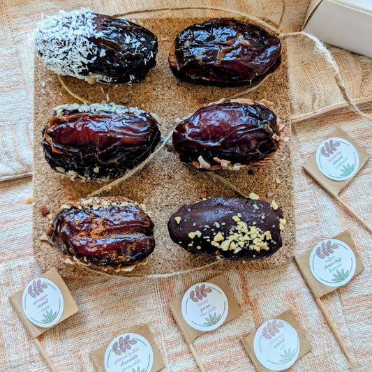 Variety Gourmet Medjool Stuffed Date Gift Boxes and Platter -6 Flavors ...